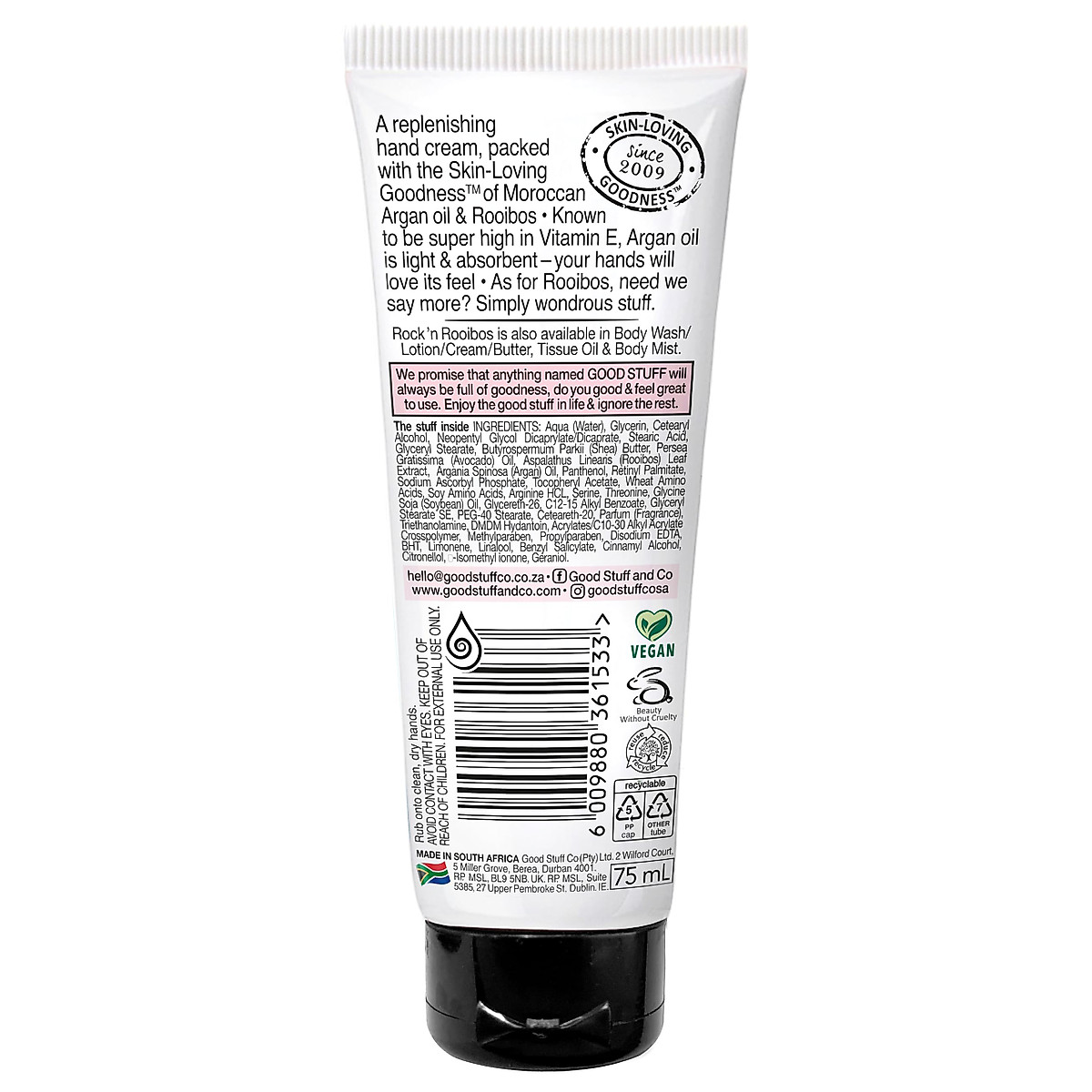 Good Stuff Rock 'n Rooibos Replenishing Anti-Oxidant Hand Cream with Rooibos and Moroccan Argan Oil 2.5 FL Oz