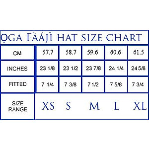 Oga Faaji African Kufi Apapo Cap (Small 23 1/2 Inches, Black/White)