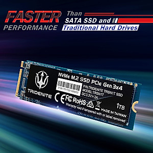 TRIDENITE 1TB NVMe M.2 2280 PCIe Gen 3x4 Internal Solid State Drive (SSD)