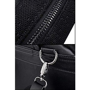 HANXIUCAO 3D Stereo Skull Backpack PU Backpack Waterproof Silicone Embossed Ghost Head Knapsack, Black, Medium