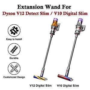 Replacement Wand Compatible with Dyson V10 Digital Slim/V12 Detect Slim Cordless Stick Vacuum Cleaner, Quick Release Vacuum,Gray