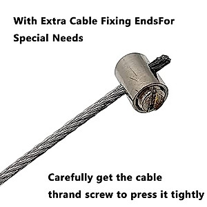 cueclue Pack-1 59" Throttle Cable, Kart Accessories for Go Kart Predator 212 CC Engine GX160 GX200 196CC 5.5HP 6.5HP Manco 8252-1390 ASW Go Cart Accelerator (Black)