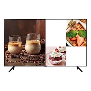 SAMSUNG 65-Inch Class Crystal UHD 4K BEC-H Series HDR Pro TV w/ 3D Surround Sound, PurColor, Contrast Enhancer, Use for Digital Signage Displays, Commercial TV, Alexa Built-In (LH65BECHLG, 2023 Model)