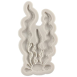 MYPRACS Marine Theme Fondant Silicone Mold Seaweed Sea Fish Coral Sea Turtle Chocolate Candy Mold For Sugar Cake Decorating Cupcake Topper Gum Paste Polymer Clay Set Of 5