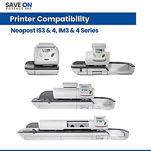 New Compatible ISINK34 Quadient Neopost Compatible Ink Cartridge for IM 3, IM4, IS3 & 4 Series Mailing Machines - Manufactured w/ New Components
