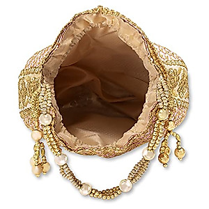 Aheli Indian Potli Bags for Women Evening Bag Clutch Ethnic Bride Purse with Drawstring (P30PCH)