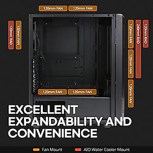 Zalman S4 Mid-Tower ATX PC Case, 2 x 120mm Fans Included, Acrylic Tinted Side Panel, ATX/mATX/Mini-ITX Support