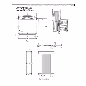 Great Book of Shop Drawings for Craftsman Furniture, Revised & Expanded Second Edition: Authentic and Fully Detailed Plans for 61 Classic Pieces (Fox Chapel Publishing) Complete Full-Perspective Views