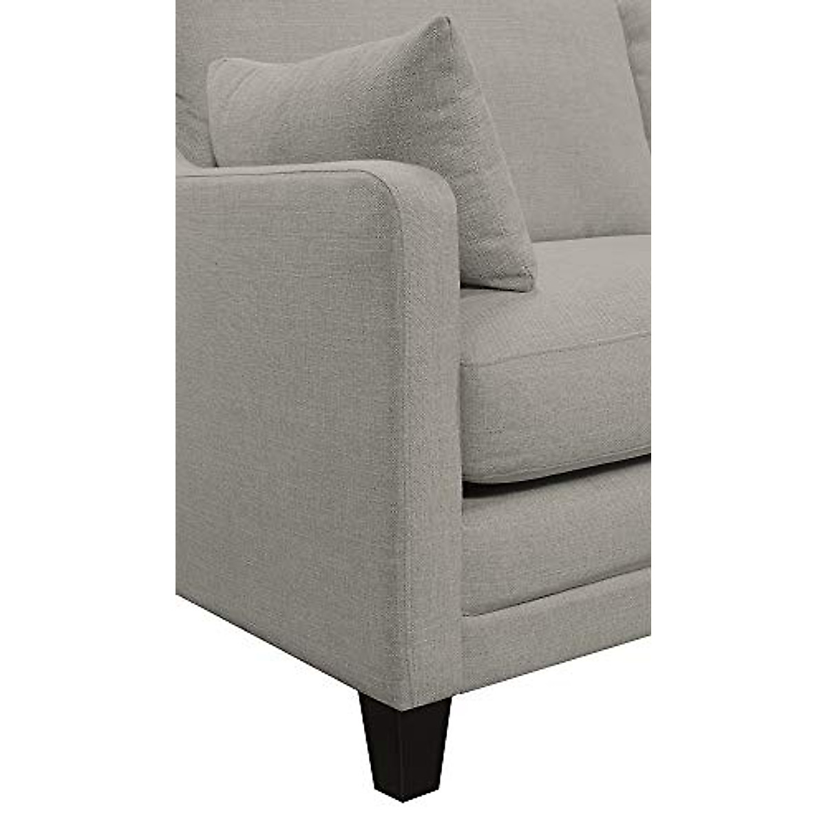 Serta Carmina Contemporary Upholstered 75" Living Room Sofa, Modern Couch for Two or Three, High Plush Seat Cushions and Back Pillows, Easy Assembly, Gray