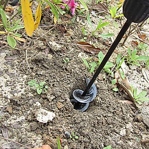 SYITCUN Auger Drill Bit for Planting 1.6"x16.5", Post Hole Auger for Planting Bulbs, Easy Post Hole Digger with Drill for 3/8”Hex Drive Drill