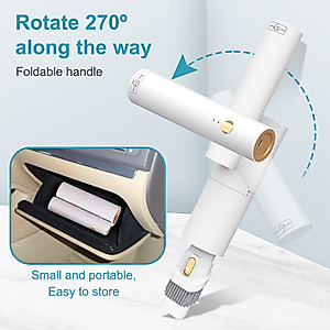 Handheld Vacuum, Mini Vacuum, Hand Vacuum Dust Buster with 8000Pa Strong Suction, 150W High Power, USB Rechargeable 270-Degree Rotatable Cordless Portable Vacuum for Home Office and Car