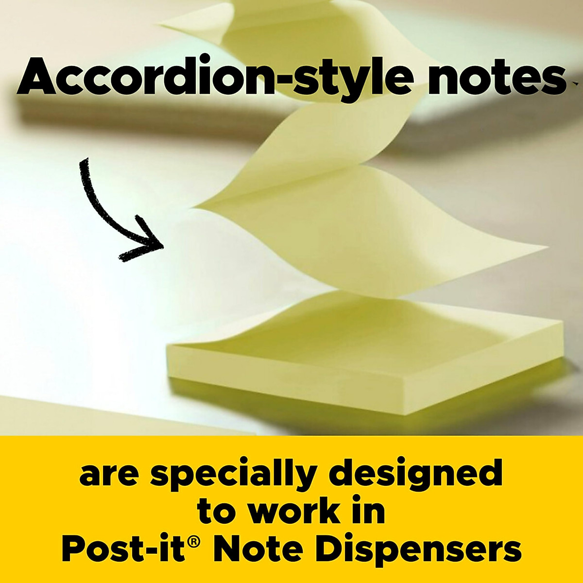 Post-it Super Sticky Pop-up Notes, 3x3 in, 12 Pads, 2x the Sticking Power, Canary Yellow, Recyclable (R330-12SSC)