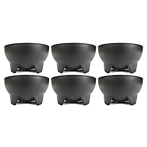 Set of 6 Black Salsa Bowls! 4.5" Diameter, 12 oz Bowls Perfect for Parties, Events, or Regular Use! Great for Dips and Sauces!