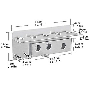 Floatant 2in1 Wall Mounted Stand Hair Dryer Holder for Dyson Supersonic Hair Dryer, for Dyson Airwrap Styler Organizer Storage Shelf Fits Curler Diffuser for Bathroom Bedroom Hair Salon Barbershop…