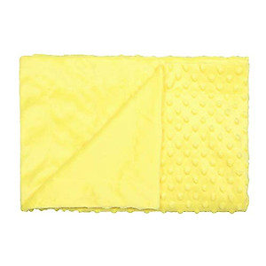 Annlaite Unisex Children's Baby Quilt Soft Baby Blanket Minky Dot- Sherpa Fleece Baby Blanket 30 by 40 Inch Pink