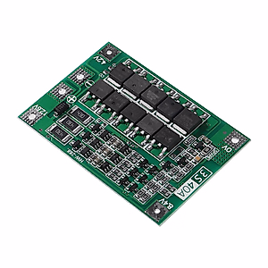 QCCAN 3S 40A 12.6V Li-ion Lithium Battery Protection Board PCB BMS Charger Protection Circuit for Drill Motor (3S 40A)…