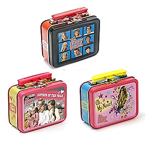 InCogneato Retro TV Teeny Tin Lunch Box, 3 Random Designs Set