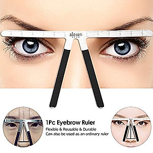 Tattoo Eyebrow Ruler Three-Point Positioning Permanent Makeup Symmetrical Tool Grooming Stencil Shaper Balance Ruler (1)