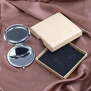 Zuo Bao RHONY Inspired Gift Housewives Makeup Mirror Sorry I'm Late I was in Glam Compact Mirror Gift for Mother Girlfriend （Sorry I'm Late）