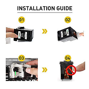Remanufactured for HP Ink 63 Replacement 63xl Black Ink Cartridge for HP OfficeJet 3830 4650 5255 4652 Envy 4520 4510 4512 4513 4516 Deskjet 1112 3634 3639 3632 2130 for 63xl Ink Cartridge Combo Pack