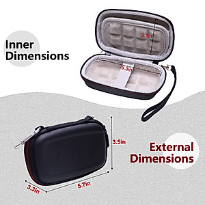 LTGEM MP3 & MP4 Player Case for TIMMKOO/Aiworth/SOULCKER/G.G.Martinsen/Grtdhx/iPod Nano/Sandisk/B Walkman and Other Music Players, Mesh Pocket for USB Cable, Earbuds and Memory Card