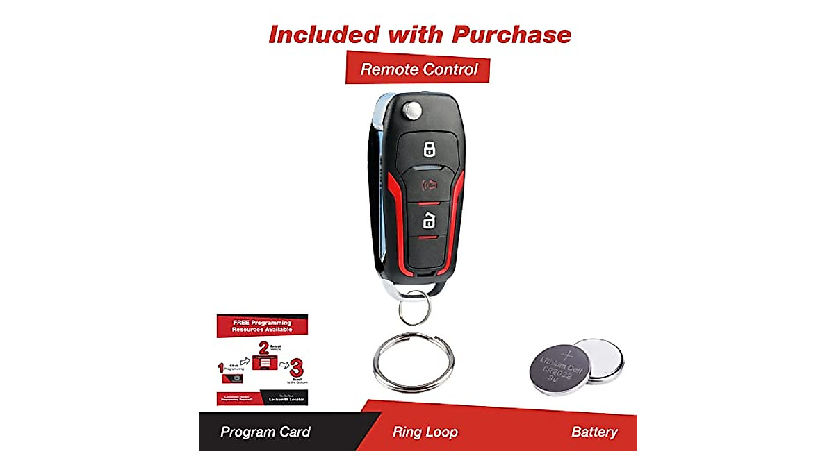 Flip Key Fob Keyless Entry Remote for Ford Lincoln Mercury (CWTWB1U345 ...