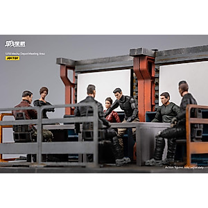 JOYTOY 1/18 Action Figures Building Mecha Depot Meeting Area Military Soldier for Scale Collection Model