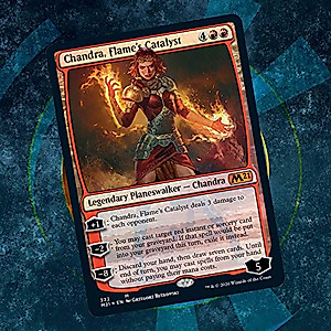 Magic: The Gathering Chandra, Flame’s Catalyst Planeswalker Deck | Core Set 2021 (M21) | 60 Card Starter Deck, C76580000