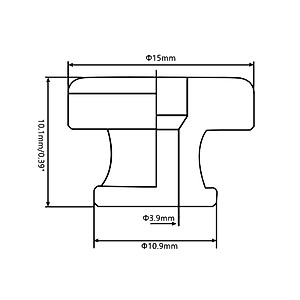 Unxuey Silver Guitar Strap Buttons End Pins Strap Locks Mushrooms Head with Mounting Screws for Acoustic Electric Guitar Bass Ukulele 10PCS