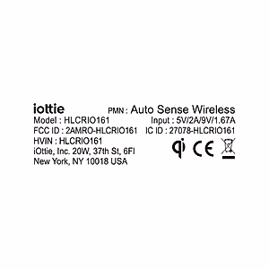 iOttie Auto Sense Qi Wireless Car Charger - Automatic Clamping Dashboard Phone Mount with Wireless Charging for Google Pixel, iPhone, Samsung Galaxy, Huawei, LG, and other Smartphones.
