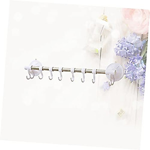 Hanging Rack 1PC Towel Rack Hand Towel Ring Towel Holder Bathroom Towel bar Towel Hanging Hook Hanging Rack Wall Towel Shelf Towel Hanger No Punching Cup White Towel Holder