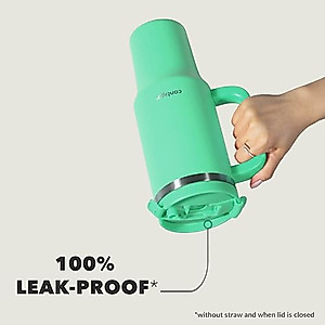 Contigo Tumbler 1200 ml with Handle | Stainless Steel Vacuum Insulated Water Bottle with Straw and Lid | Cold for 29 Hours | Travel Mug | Thermal Flask | BPA Free | Reef