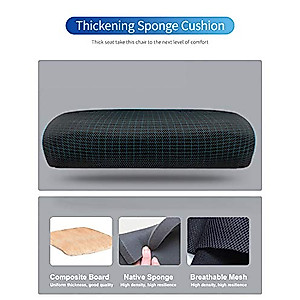 Home Office Chair Ergonomic Desk Chair Mesh Computer Chair Lumbar Support Modern Executive Adjustable Rolling Swivel Chair Comfortable Mid Black Task Chair, Black