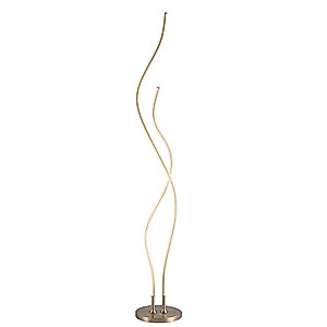 JONATHAN Y JYL7008B Cairo 63.75" LED Integrated Floor Lamp, Modern, Contemporary, Elegant, Office, Living Room, Family Room, Guest Room, Dining Room, Bedroom, Hallway, Foyer, Gold