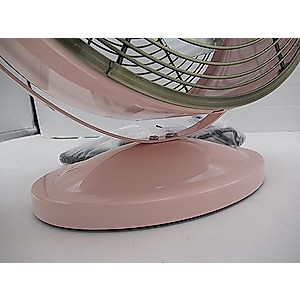 Retro Pedestal Desk Fan with Pivot Head 2 Speed 12 INCH