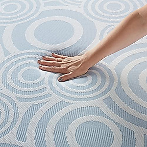 Serta Perfect Sleeper 12 Inch King Gel Memory Foam Mattress, Medium, USA Built, 100-Night Trial, CertiPUR-US Certified - Splendid Slumber, White and Dark Blue