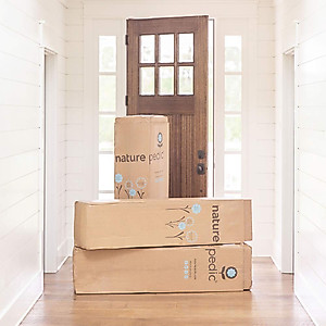 Naturepedic Serenade Organic Mattress - Cushion Firm Queen Hybrid Mattress with Encased Coils for Comfort and Pressure Relieving Natural Latex Mattress - Naturally Cooling & Breathable Mattress