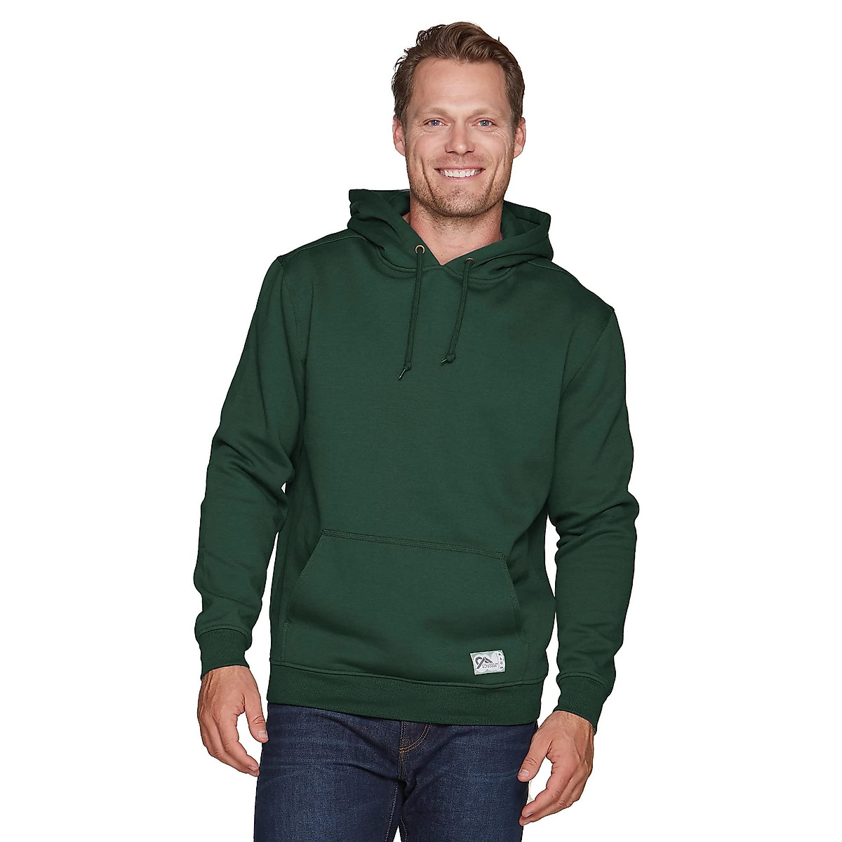 COLOSSEUM Outdoors Men's Brooks II Super Heavyweight Workwear Pullover Hoodie (Forest Green, Large)