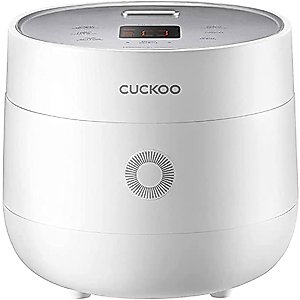 CUCKOO CR-0375F | 3-Cup/0.75-Quart (Uncooked) Micom Rice Cooker | 10 Menu Options: Oatmeal, Brown Rice & More, Touch-Screen, Nonstick Inner Pot | White