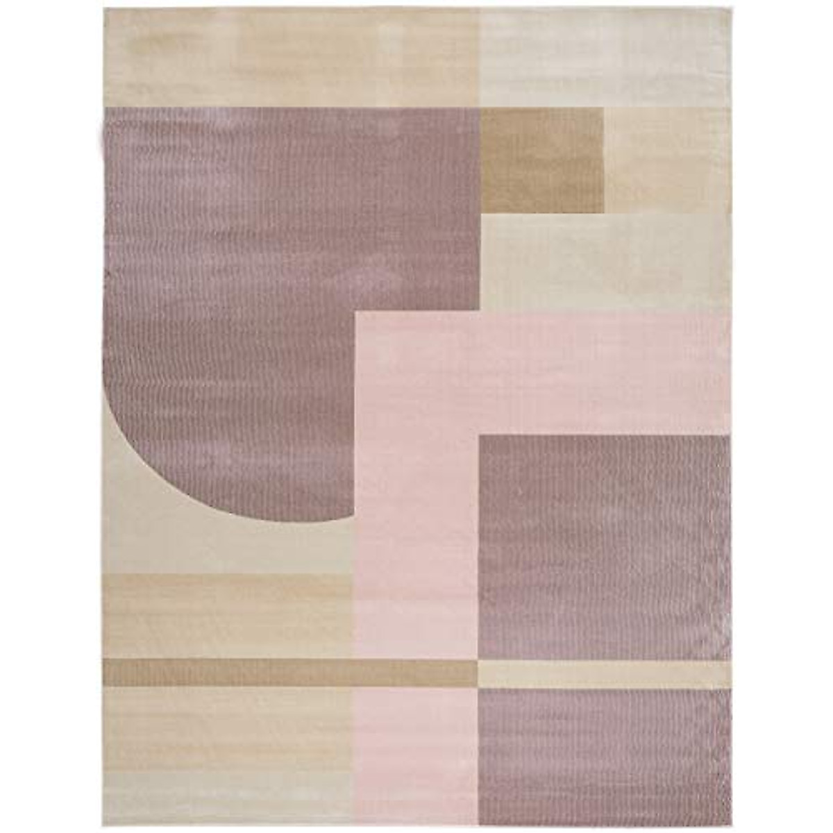 SAFAVIEH Orwell Collection 9' x 12' Pink / Purple ORW301U Mid-Century Modern Abstract Non-Shedding Living Room Bedroom Dining Home Office Area Rug