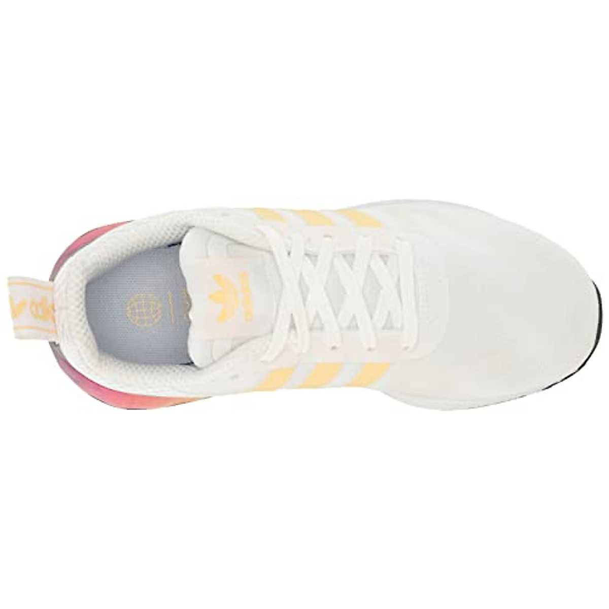 adidas Originals Women's Multix Sneaker, White/Orange Tint/Grey One, 6.5