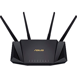 ASUS - Wireless-AX3000 Dual-Band Wi-Fi Router - Black