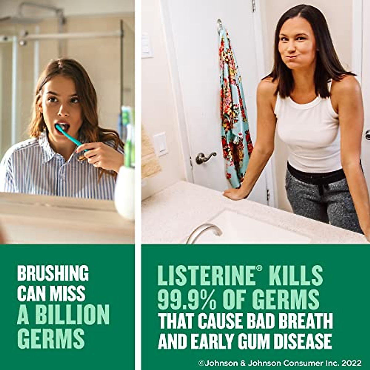 Listerine Freshburst Antiseptic Mouthwash with Germ-Killing Oral Care Formula to Fight Bad Breath, Plaque and Gingivitis, 1.5 L