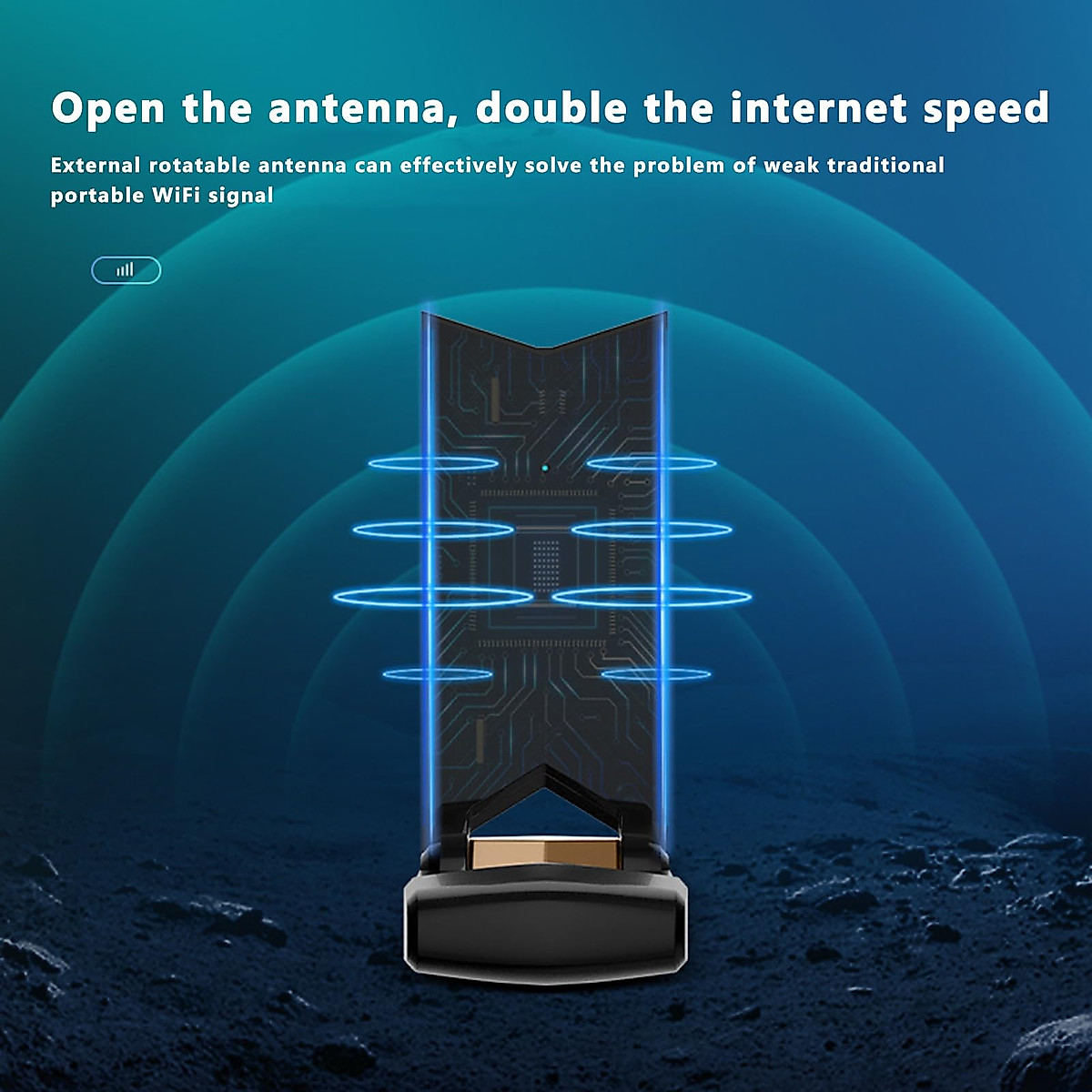 WDINLY 4G LTE USB Modem Dongle Router with WiFi Hotspot, High Speed 4G Modem Wireless Internet WiFi Hotspot Router Unlocked Portable Support 4G FDD:B2/B4/B5/B12/B17 for PC Desktop Laptop Tablet