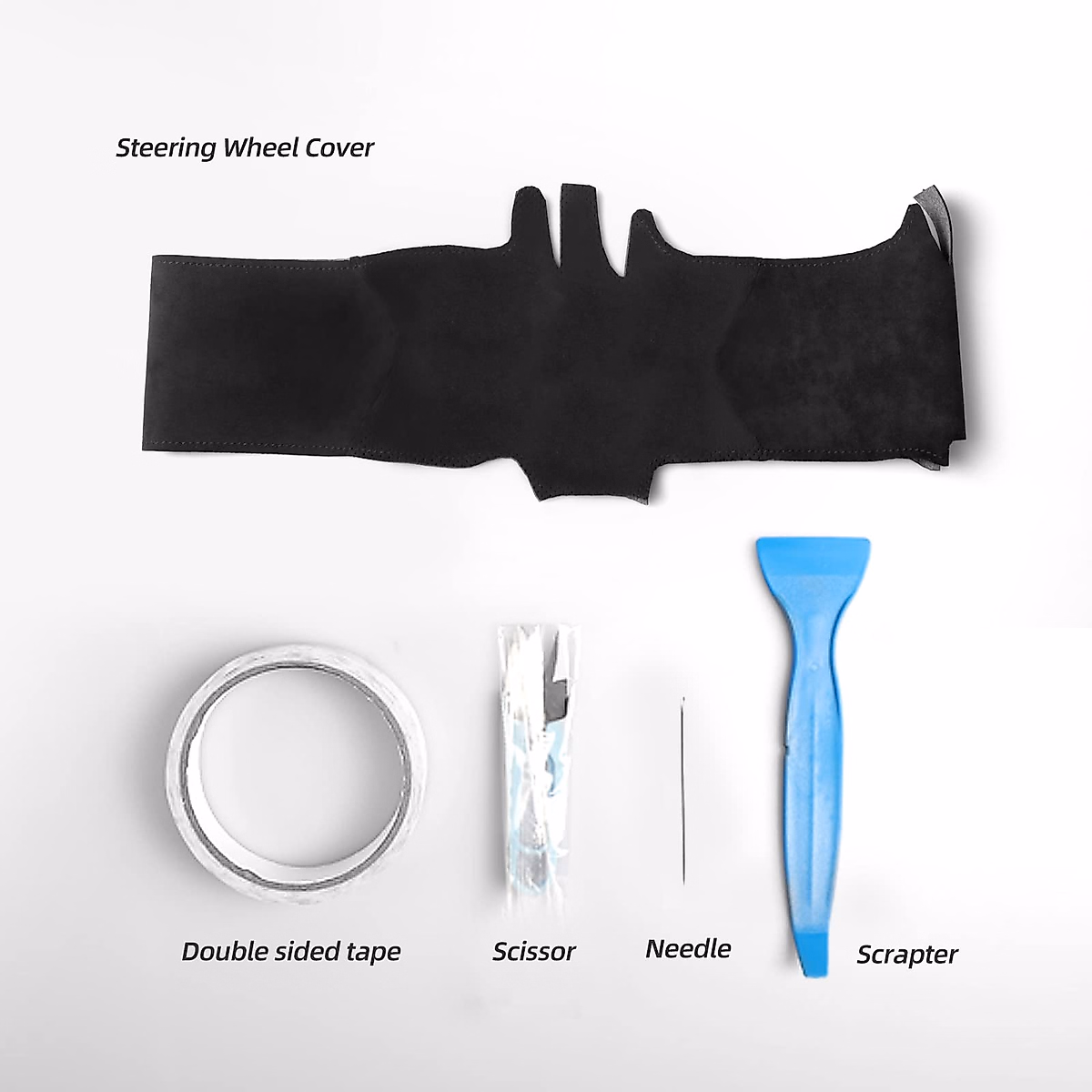 Alfanxi Hand Stitch Sewing Italy Alcantara Car Steering Wheel Cover Wrap for Infiniti EX35/G37/G37/G37x /Q60 /QX50