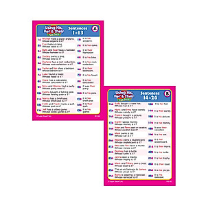 Super Duper Publications | Using His, Her, & Their Fun Deck Flash Cards | Educational Learning Resource for Children