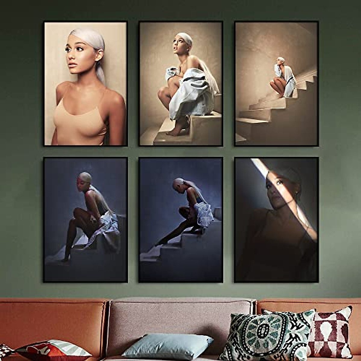 Tiangongzaowu 6 PCS Sweetener Poster Album Art Music Desigh HD Print Wall Home Decor, 16x24 inches, unframed