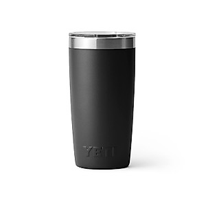 YETI Rambler 10 oz Tumbler, Stainless Steel, Vacuum Insulated with MagSlider Lid, Black