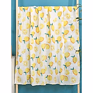 TATA AMG ® Muslin Baby Blankets | Swaddle for Newborns | 100% Organic Cotton Gauze Receiving Blanket Soft, Silky & Breathable for Girls & Neutral Gender | Baby Essentials | 47 x 47 inches