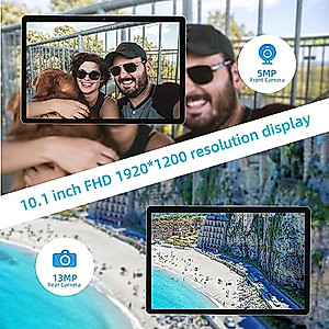 2023 𝐍𝐄𝐖 𝐀𝐧𝐝𝐫𝐨𝐢𝐝 𝟏𝟐 Tablet-10.1 Inch Gaming Tablet with 13MP Dual Camera,MTK8183 Octa-Core 2.0Ghz Processor,6000mAh Battery Capacity,8GB RAM+256GB ROM,2.4+5G Dual Band WiFi+Bluetooth 5.0